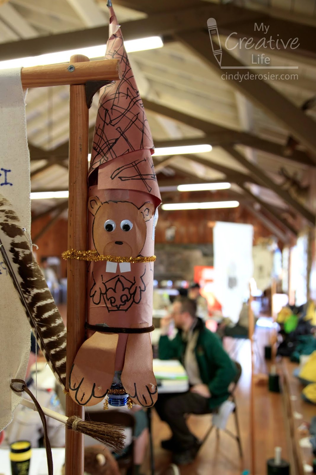 Cindy deRosier: My Creative Life: Pringles Can Beaver Craft