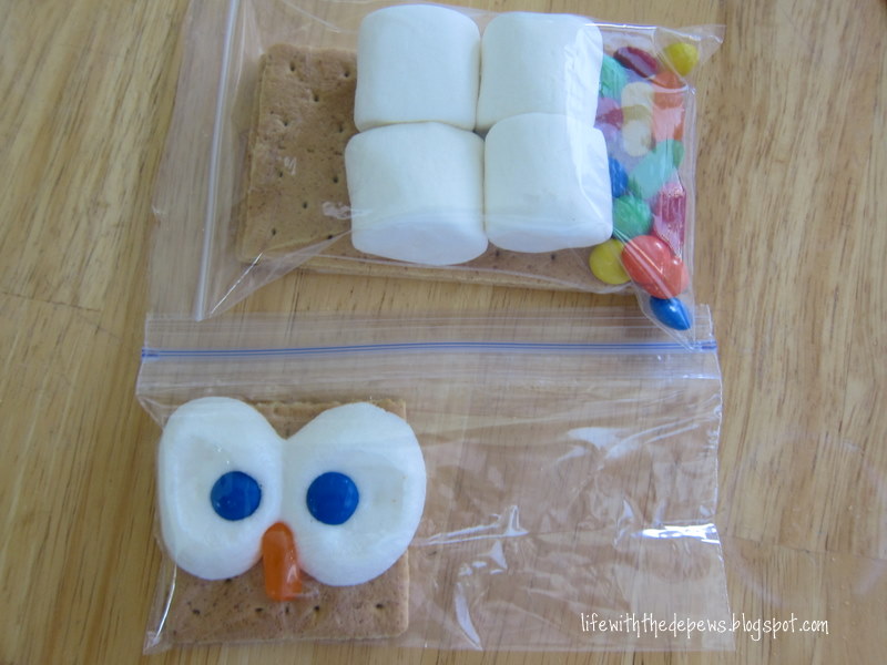 Life with the Depews: Owl Smores Tutorial