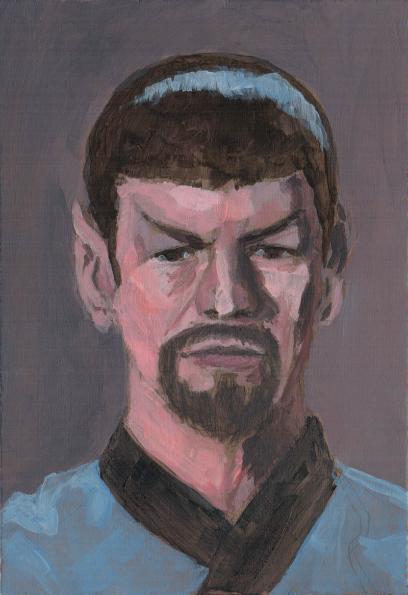 The John Douglas (Mostly) Comic Book Art Site: Mini-Paint: Evil Spock
