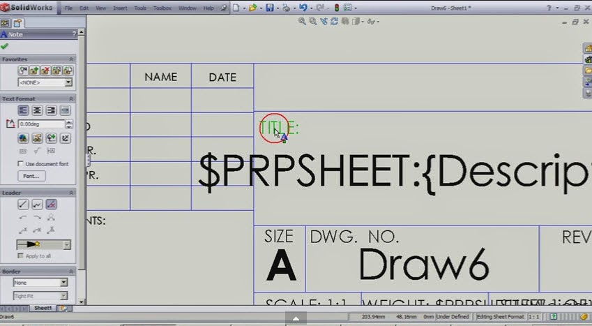 SolidWorks - Create and use Custom Title blocks - SolidWorks Share