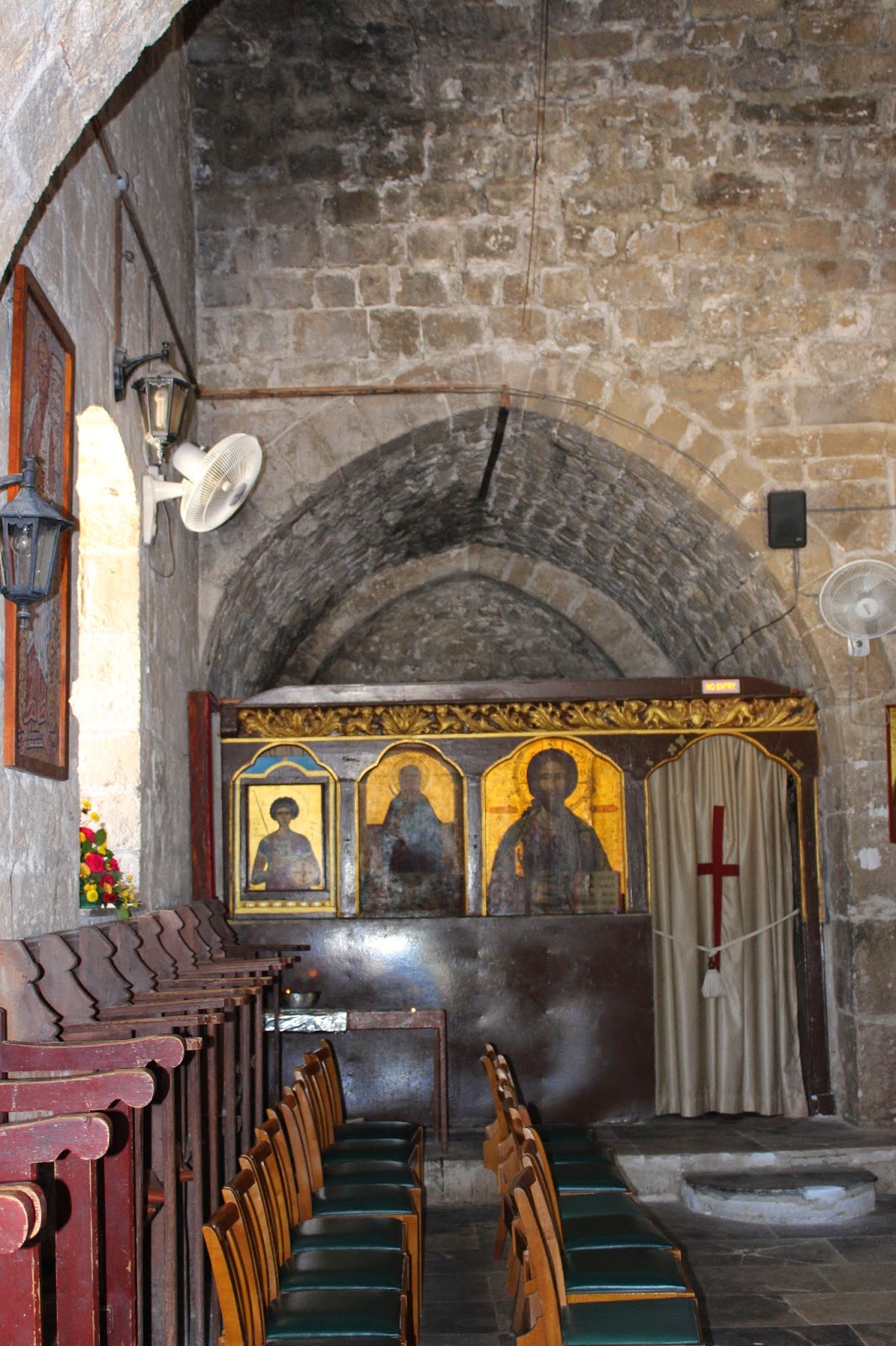 Between: Paphos churches and St Paul's Pillar