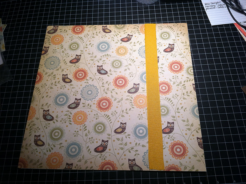 She's a Sassy Lady: "Look Whoooo's 1" layout using a photo fold-out