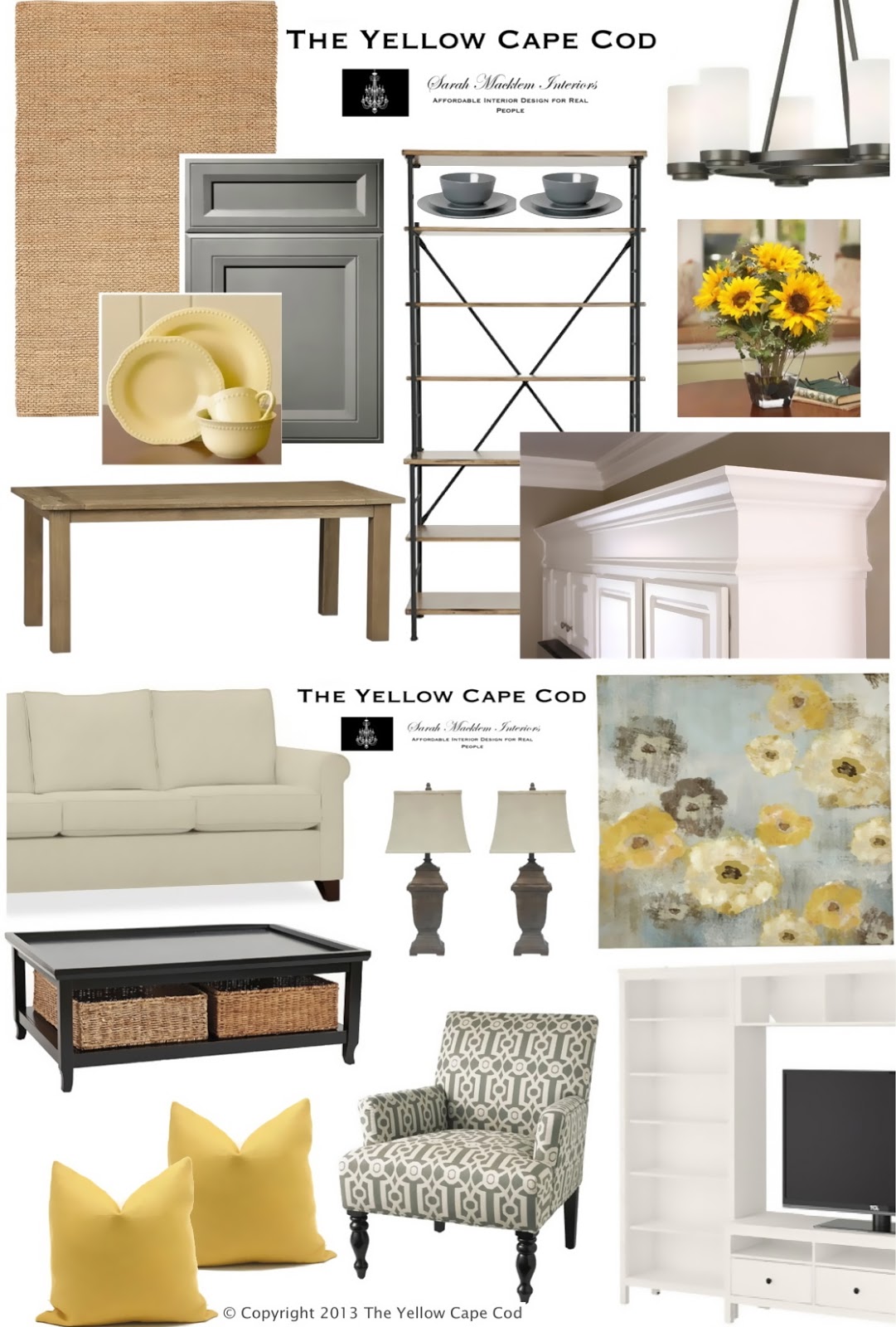 The Yellow Cape Cod: Warm and Sunny Kitchen/Family Room