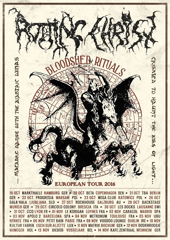Dates de la tournée européenne de Rotting Christ