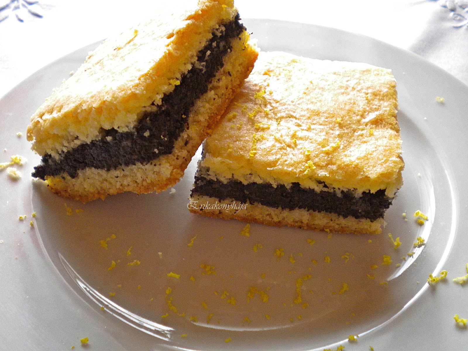 Erika konyhája: MÁKOS LINZER KOCKA