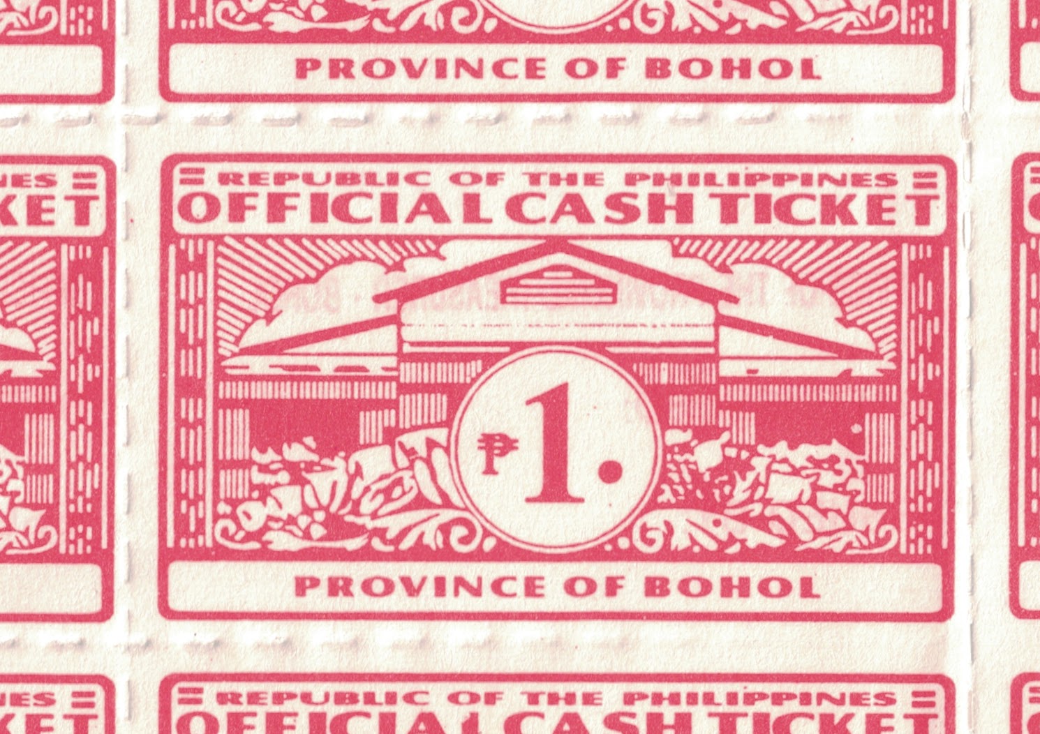 Philatelic Philippines: Official Cash Ticket: Bohol