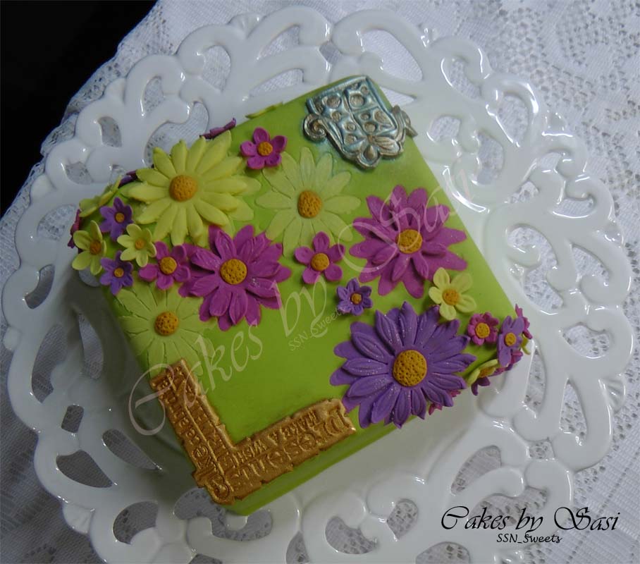 My creations so far...: Quick Spring Themed Birthday Cake