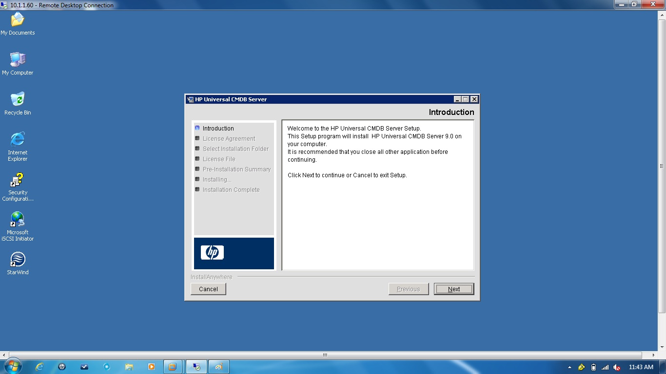 Remote Infrastructure Management: Install and Configure the HP UCMDB