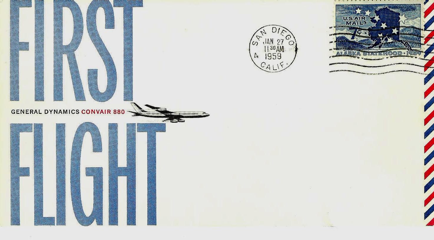 Aircraft Manufacturer and Special Flight Covers: Convair Flight Covers