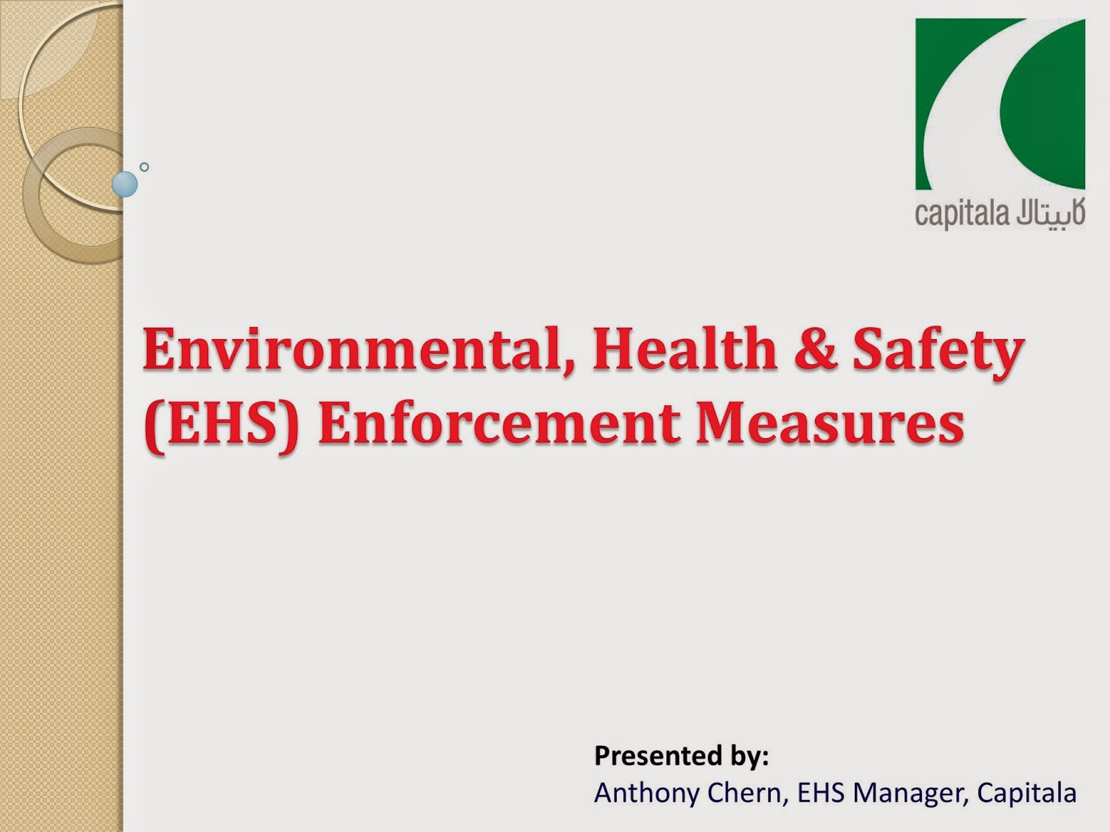 HSE Info: Environmental, Health & Safety (EHS) Enforcement Measures