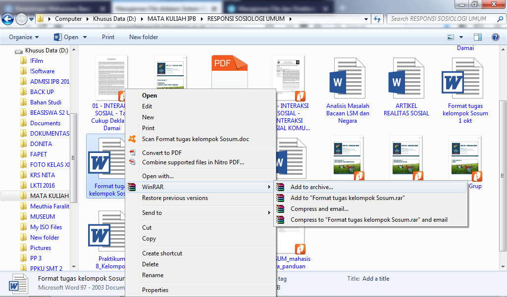 Eksplorasi Manajemen File, Kompresi File dan Utilitas Sistem Operasi