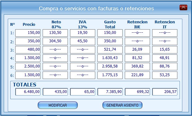 CALCULADORA CONTABLE V3.0 ~ Conta-Dux