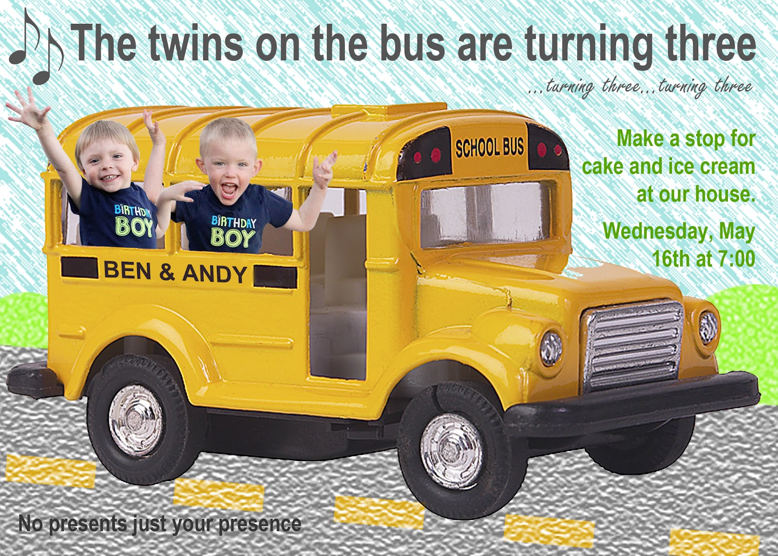 Life on Poppy Lane: Twins 3rd Birthday: School Bus Party