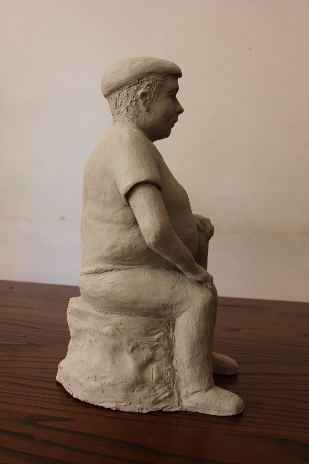 Carlos Villodres Reding: Modelado en barro, Vecchio seduto