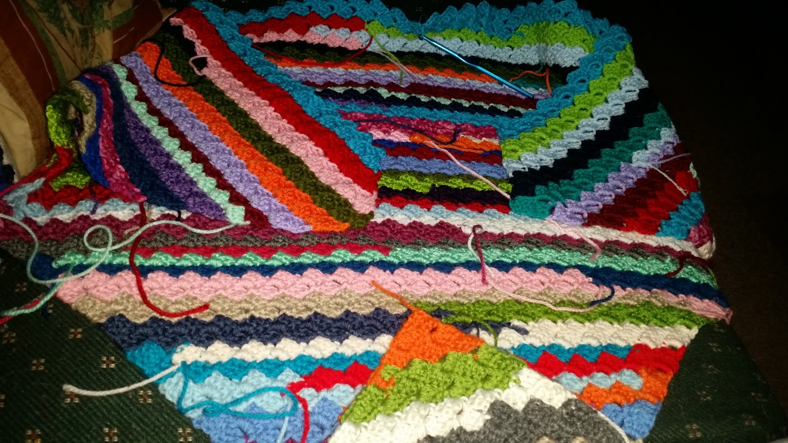 Blooming Lovely: WIP - Crochet - C2C Scrapghan