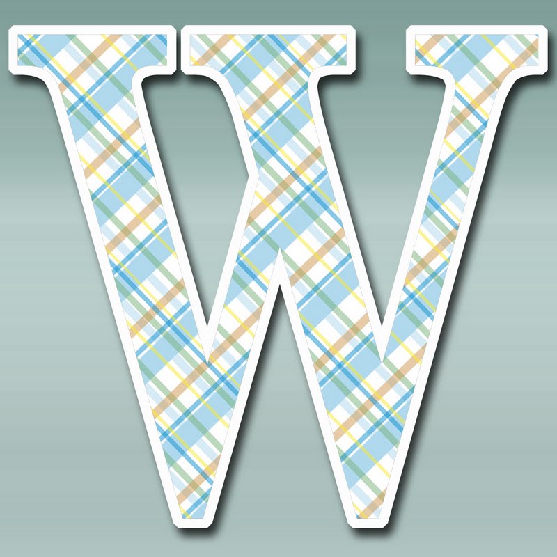 GRANNY ENCHANTED'S BLOG: "Blue-Tan Plaid" Free Scrapbook Alphabet