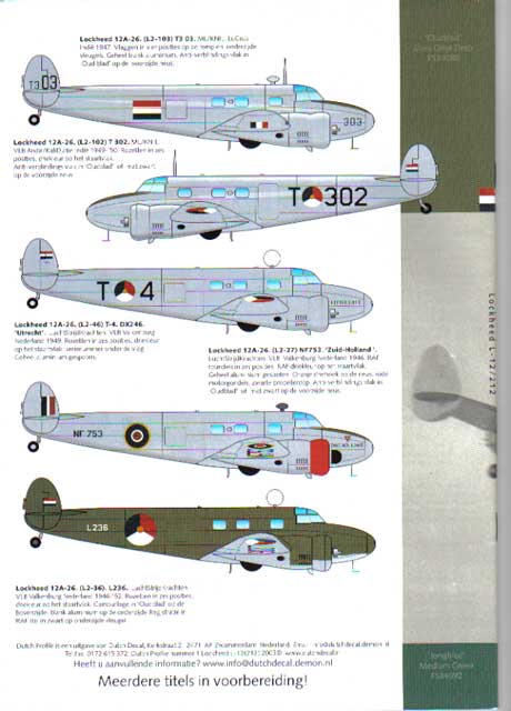 AIRPLANE SCALE MODELKIT: LOCKHEED ELECKTRA L-12 Junior (C-40)