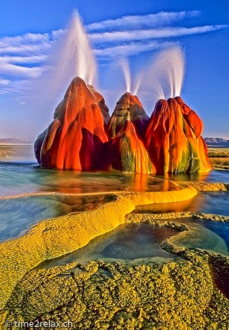 Fly Geyser, Nevada ~ Stunning nature