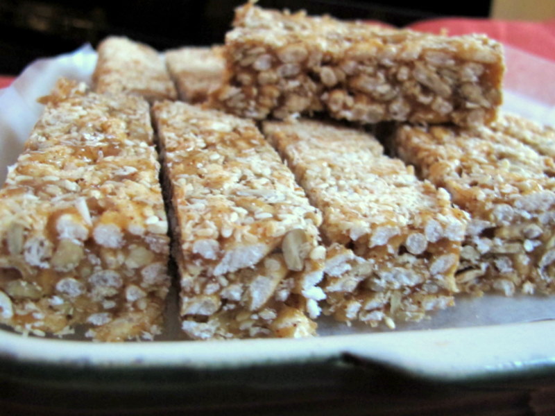 Fishtails and Pearls: Chewy Puffed Rice Bars