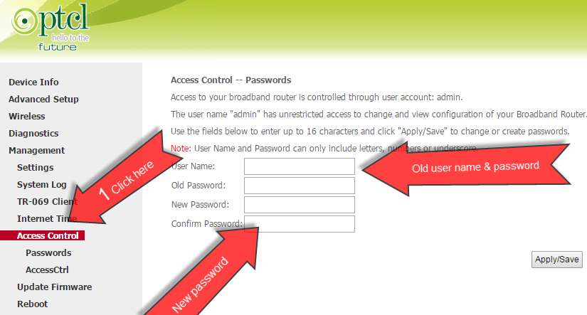 How To Change Ptcl Logon Password In Urdu - COMPUTER TRACKS, Internet ...