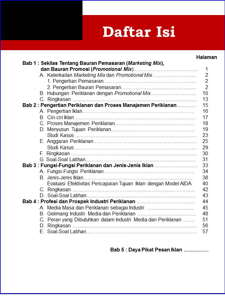 Buku "DASAR-DASAR PERIKLANAN"