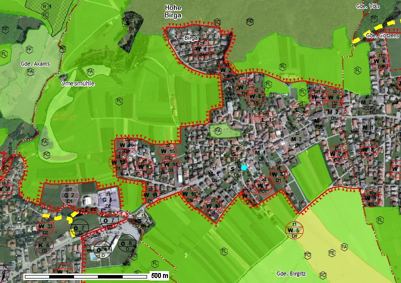 Heimatliste Birgitz: Örtliches Raumordnungskonzept