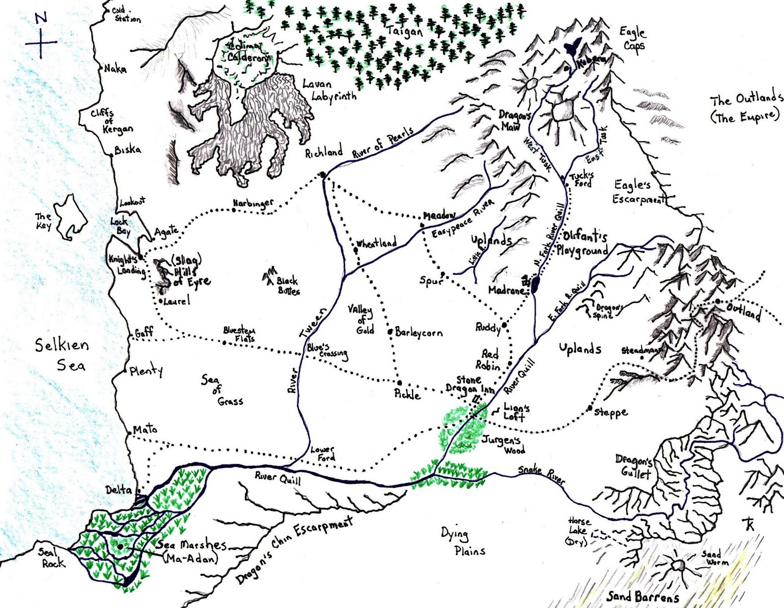 Tom Kepler Writing: Dragon Map Published for Dragons of Blood and Stone ...