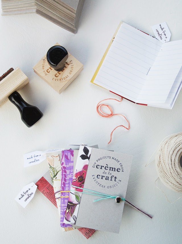 My DIY Cereal Box Notebook Business Cards | Crème de la Craft | Bloglovin’