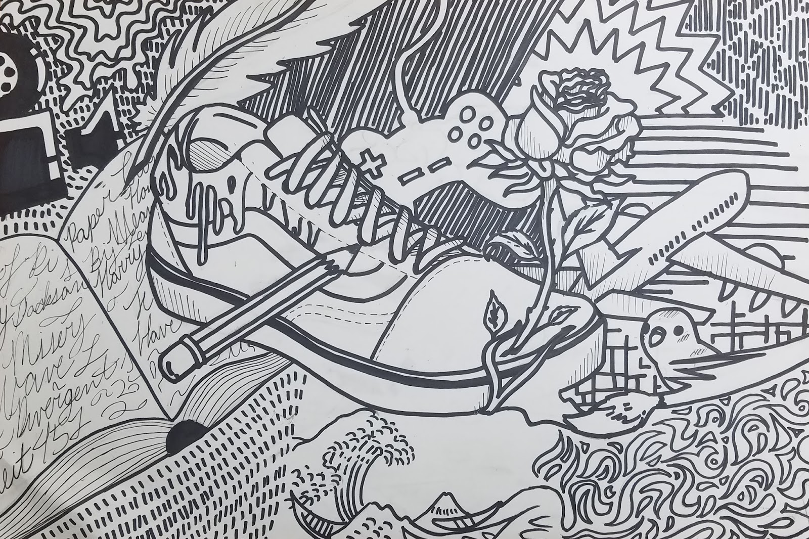 Jerdee's Art Classes: Drawing A | Shoe Drawings (Non-Traditional Self ...