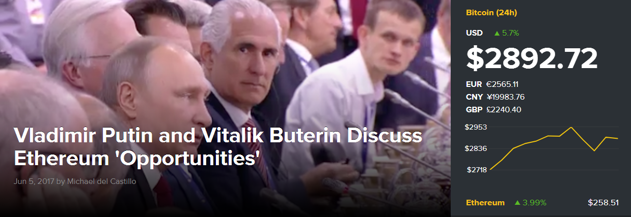 Dėstytojas nuovadoje: Vladimir Putin and Vitalik Buterin