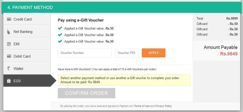 How to Apply - Flipkart Gift Voucher | Unlock The Pin
