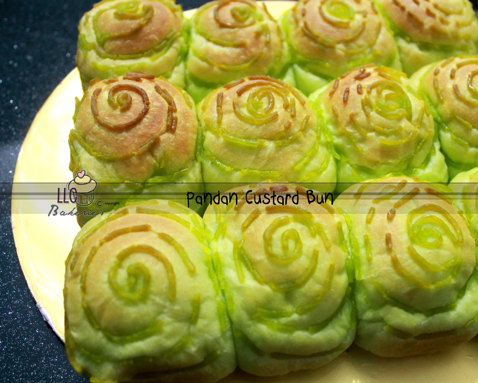 LLC Bakeries: Pandan Custard Bun