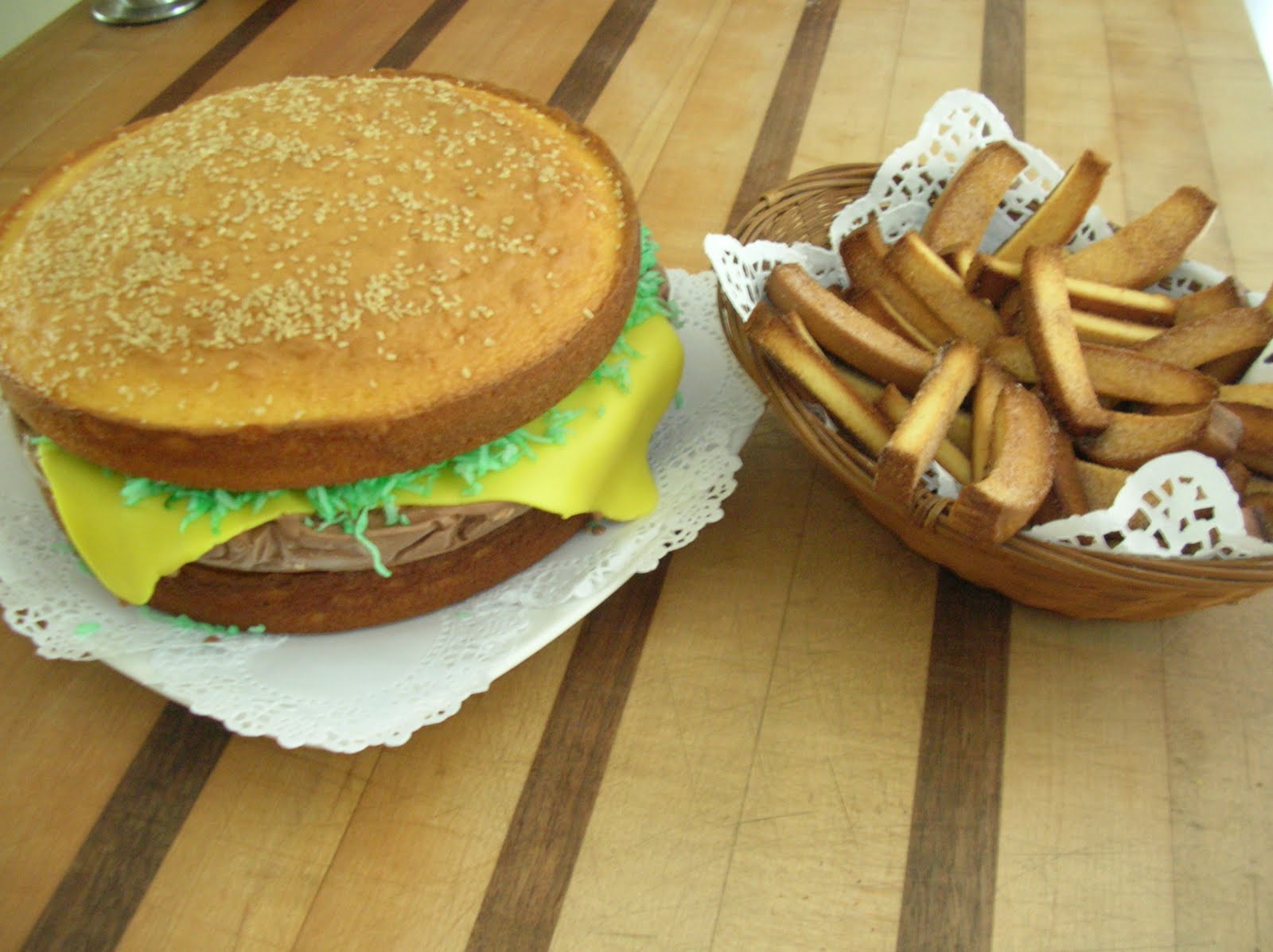 A Year of Cakes: Cake Recipe #25 - Cheeseburger-Ice Cream Cake