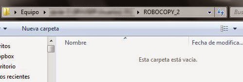 Pantallazos.es: Robocopy Command Line :Usar Robust File Copy.