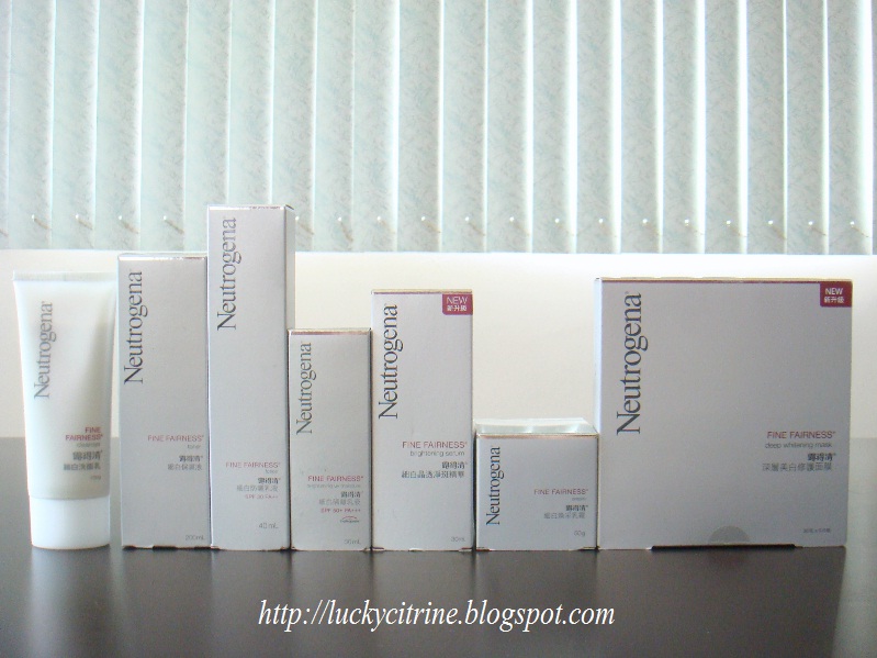 Lucky Citrine: Neutrogena Fine Fairness Range