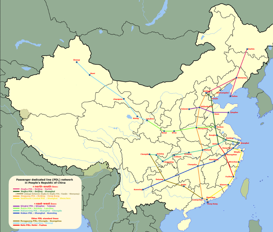 China will open the Beijing - Guangzhou line which will be the longest ...