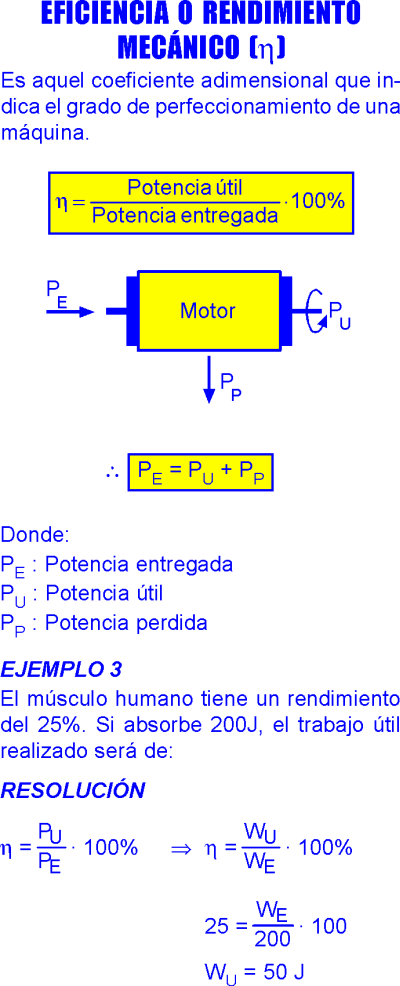 TRABAJO Y POTENCIA MECANICA FÓRMULAS Y EJEMPLOS PDF