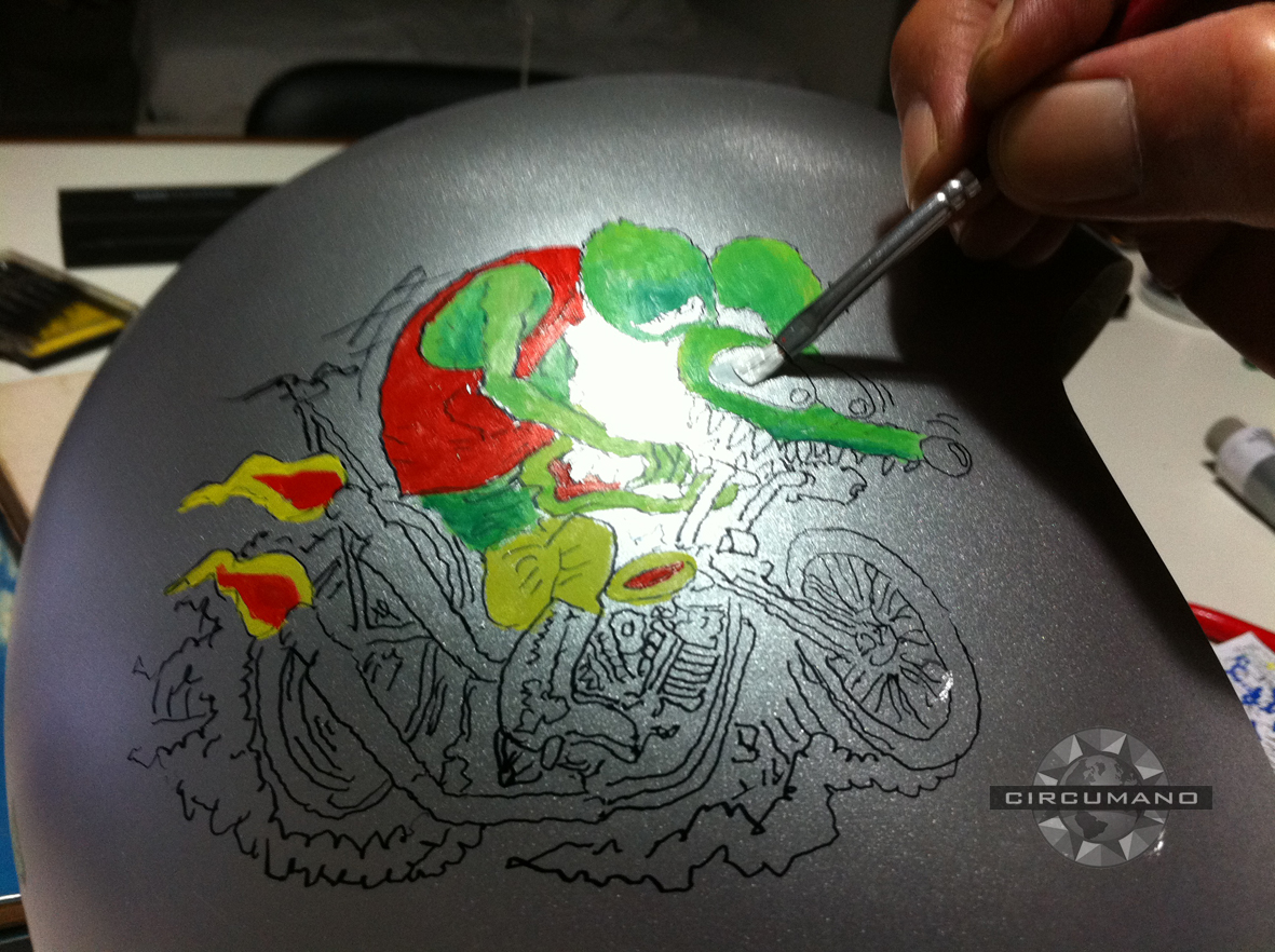 CIRCUMANO: Rat Fink de Ed Roth no capacete