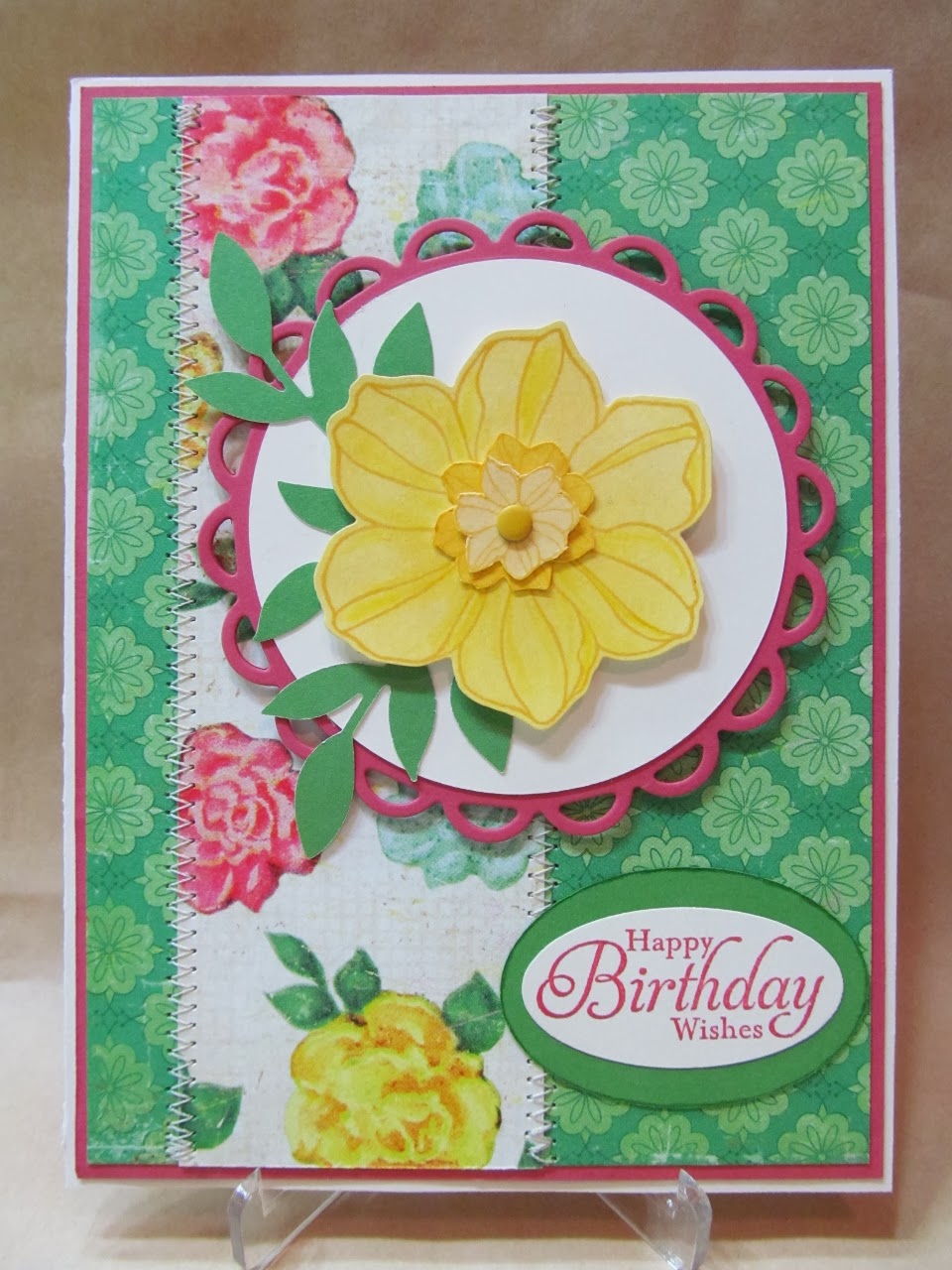 Savvy Handmade Cards: Yellow Flower Birthday Card