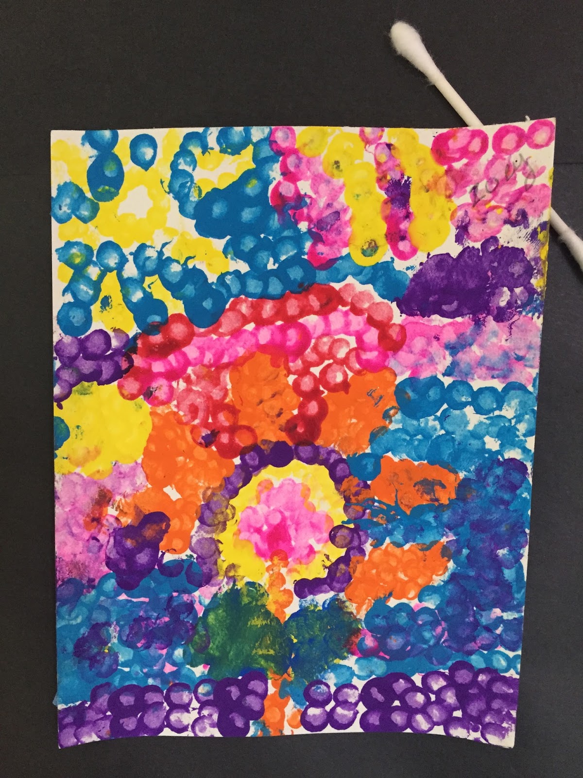 Teacher Link: Pointillism + Georges Seurat + Q-Tips = Art!