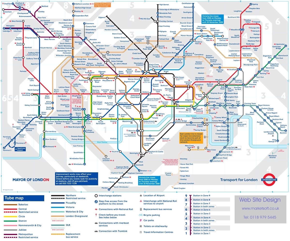 Map of London Underground, Tube Pictures: New London Tube Map Pictures