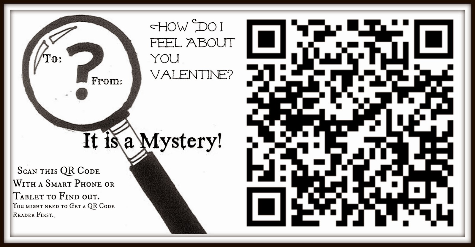 Puddle Wonderful Learning: QR Code Valentines