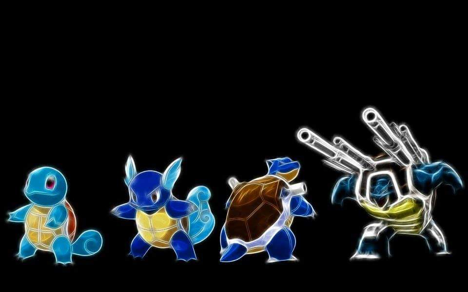 Action Animation fanclub: Squirtle forms