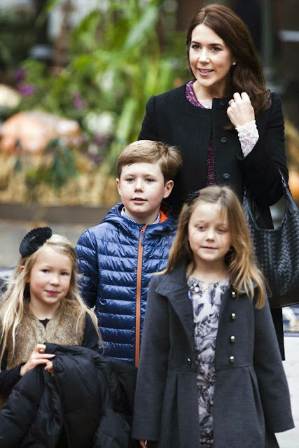 Crown Princess Mary at musical premiere with her children