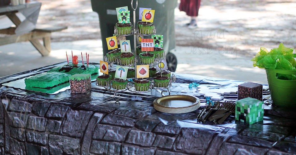 Brayden's 6th birthday: Minecraft style
