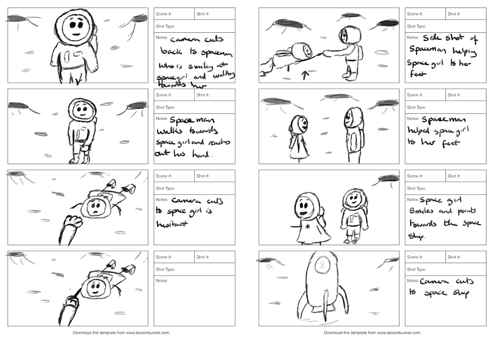 Ian Garling Animation: Narrative - Rough Story board