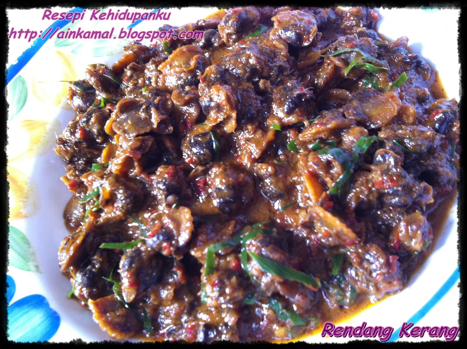 Resepi Kehidupanku: Rendang Kerang