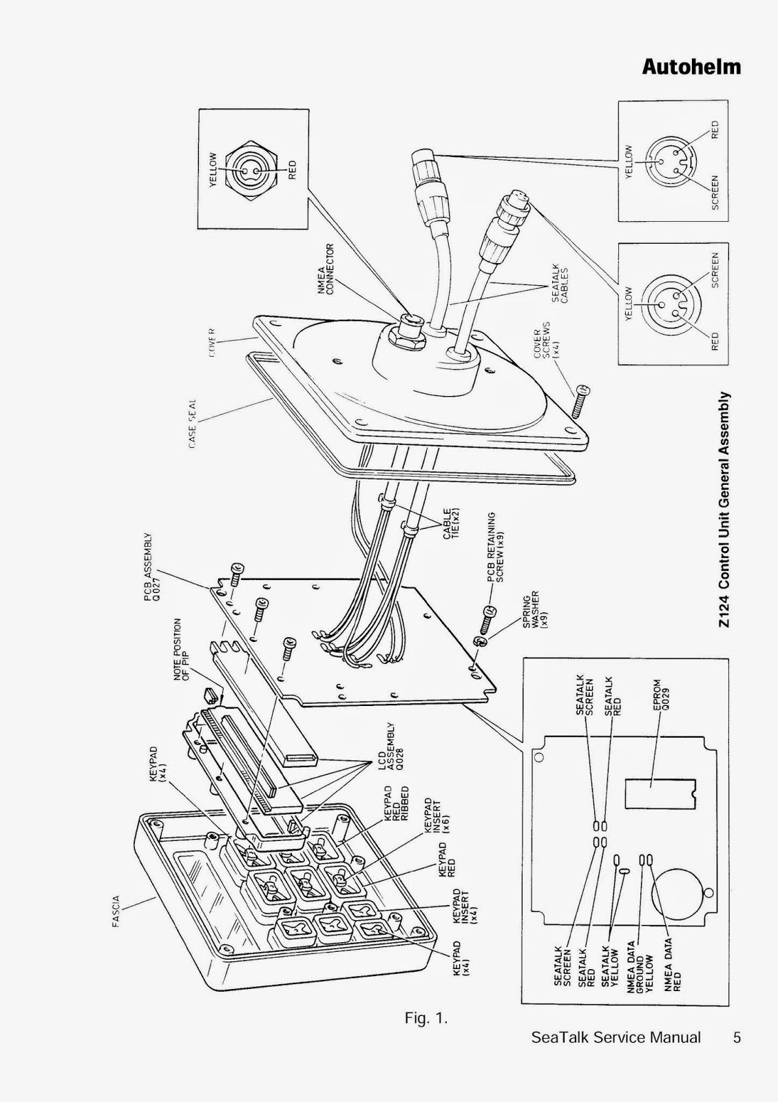 FIRST 435 BONTE KOE: Autohelm ST6000 Control unit (Z124), Service ...