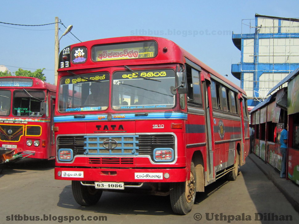 SLTB buses - ශ්‍රී ලංගම බස්: Ruby bodied TATA LP 1510/25 bus form SLTB ...