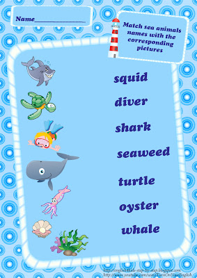 Ocean Animals Worksheets